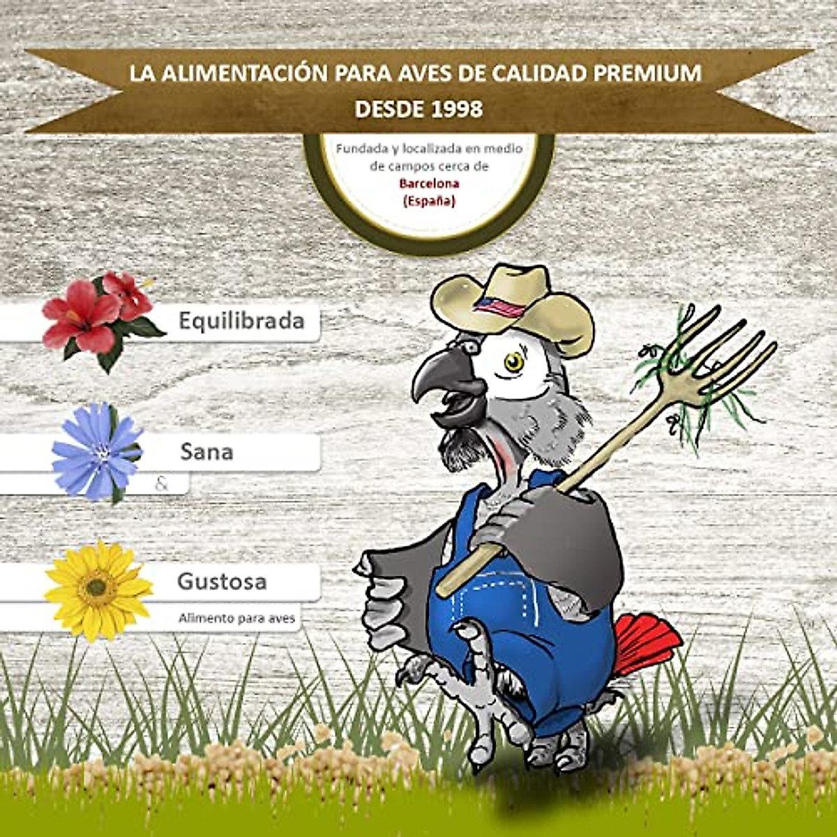 Psittacus Omega 6.6 lb | Complete Pellet Diet for African Greys, Macaws, Eclectus and Other African Parrots | Premium Food for Birds, 100% no-GMO