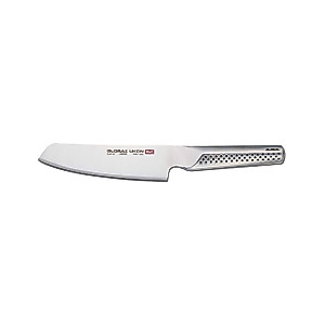 Global UKON Nakiri Knife With 14cm Square Tipped Blade, Vegetable Knife, CROMOVA 18 Stainless Steel
