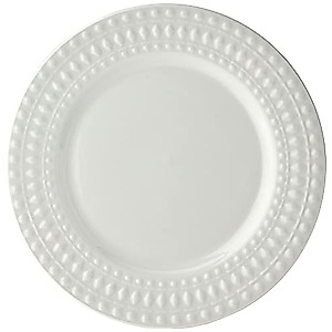 Elle Décor Amelie Round Dinnerware Set – 16-Piece Porcelain Dinner Set w/ 4 Dinner Plate, 4 Salad Plates, 4 Bowls & 4 Mugs – Unique Gift Idea Any Special Occasion or Birthday