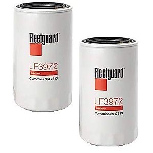 LF3972 Fleetguard Lube, Spin-On (Pack of 2), Replaces Baldwin BT7349, Donaldson P558615, Chrysler 5083285AA