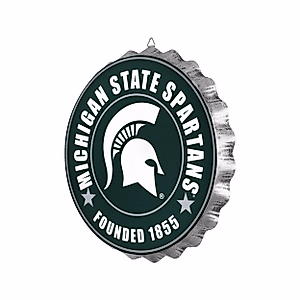 FOCO NCAA Bottle Cap Wall Sign, Michigan State Spartans