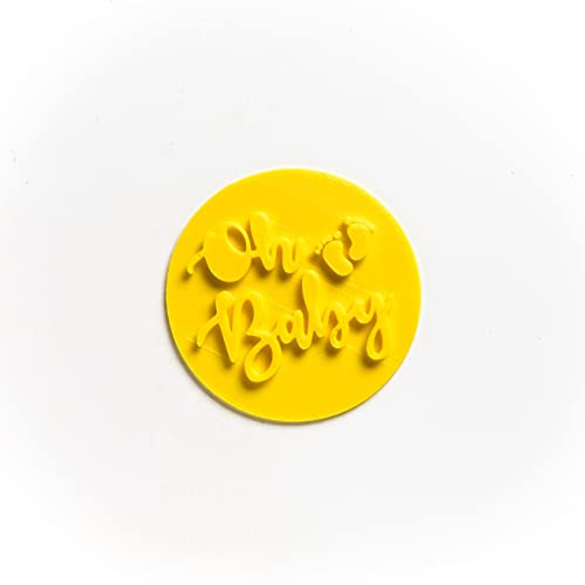 The Cookie Cutter Hub Oh Baby Embosser/Stamp for Cupcakes Fondant Icing Clay Cake Baking Decoration