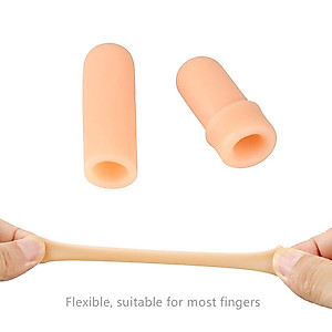 Finger Cot Gel Finger Protector Finger Brace Support Finger Gloves Waterproof Finger Eczema Bandages for Trigger Finger Hand Eczema Finger Cracking Finger Arthritis