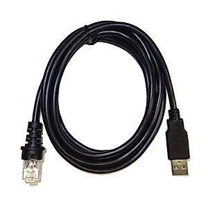 Arkscan 6FT USB Cable for Honeywell Metrologic Barcode Scanners (Black)