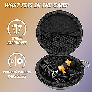 Volkano Bulldog Kids Child Sized for Boys with Carry Case and Keyring - 3.5MM Stereo Jack - Wired Earbuds with Safe Volume 85dB - Earbuds for Kids for School for Online Learning/Tablet - Grey/Black