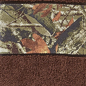 SKL Home Yellowstone Camo Collage Hand Towel, Brown