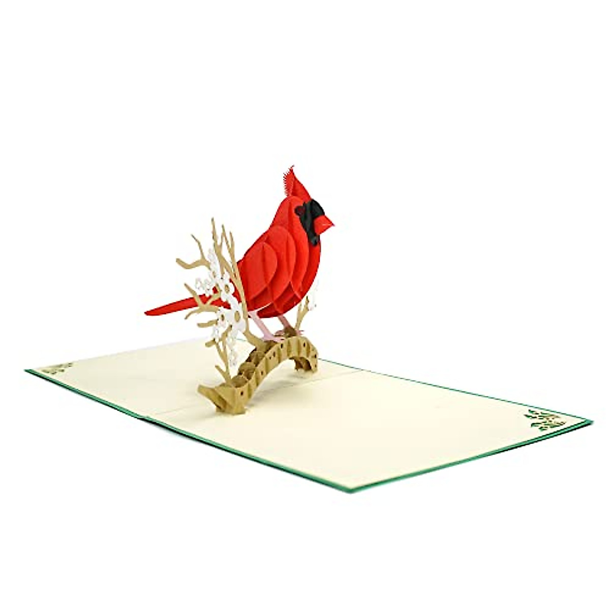 CUTPOPUP Mother's Day, Birthday Card Pop Up, 3D Greeting Card (Red Cardinal)