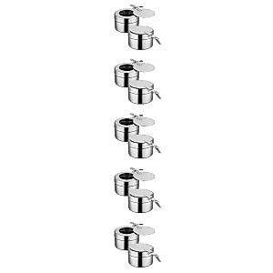 DOITOOL 10Pack Stainless Steel Fuel Holders, Chafing Fuel Holders with Cover, Fuel Holder for Chafing Dish, and Buffet, Barbecue, Party Supplies