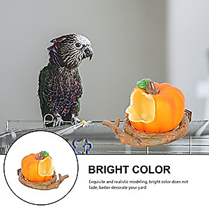 Happyyami 1PC Box Parrot Feeding Box Bird Feeding Dish Bird Bowl Bird cage Feeder Cups Parrots Food Cup Parrot Food Bowls containers for Fruit Pet Bird Feeder King Container Cup Plastic