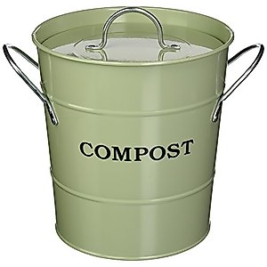 Exaco Trading Co. CPBG 01 Exaco 2-in-1 Indoor Compost Bucket, 1 Gallon, Green