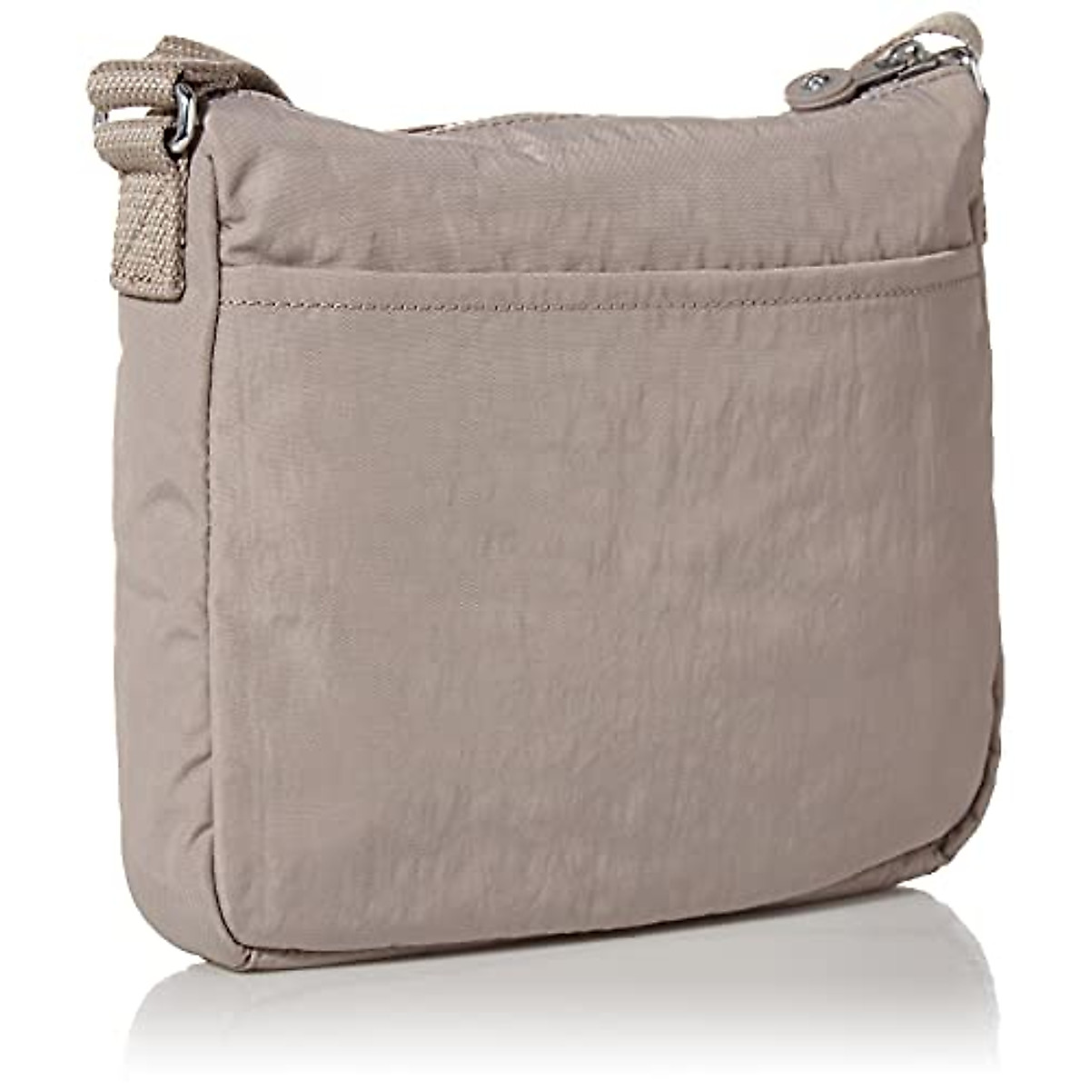 Kipling womens WomenÃ‚â€™s Sebastian Bag, Super Light, Durable Messenger Bag, Nylon Shoulder Crossbody Bag, Grey Gris, 9 L x 8.5 H 1.75 D US