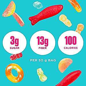 SmartSweets Variety Pack, 1.8oz (Pack of 8), Candy With Low Sugar & Calorie, Healthy Snacks For Kids & Adults - Sweet Fish, Sourmelon Bites, Peach Rings, Sour Blast Buddies