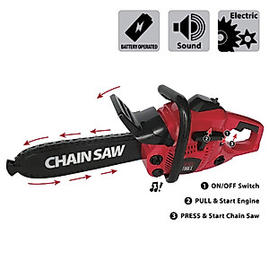 The Bubble Factory Electric Toy Chain Saw with moveable Blade and Sound Effect
