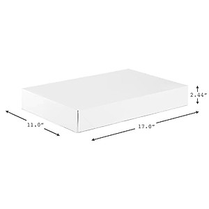 Hallmark Large Gift Boxes with Lids (12 X-Large Shirt Boxes for Sweaters or Robes) for Christmas, Holidays, Birthdays and More