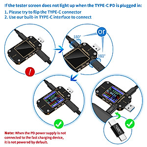 MakerHawk USB Multimeter USB Voltmeter Ammeter Load Tester USB Voltage Current PD Battery Power Capacity Charger Type C Meter Tester LCD Display Cable Resistance QC2.0/3.0/4.0 N10 1.44 Inch Screen