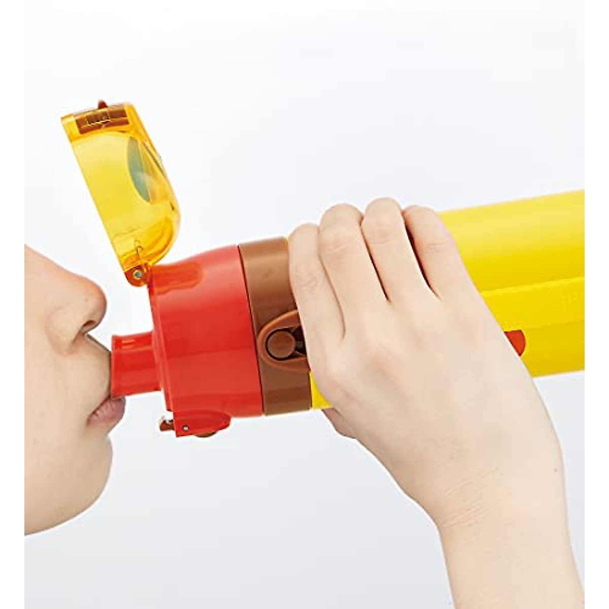 Skater SKDC4-A Children's 2-Way Stainless Steel Water Bottle with Cup, Pikachu, 21 Face, Pokemon, 15.2 fl oz (430 ml)