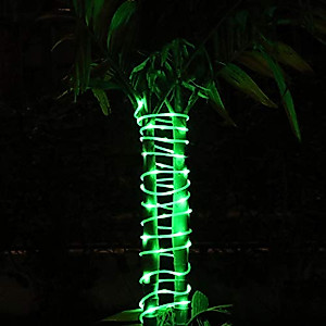 KOMOON Rope Lights 39 Ft 120 LED Battery Operated String Lights Waterproof Christmas Decorative Fairy Lights for Outdoor Indoor Party Patio Garden Yard Holiday Wedding (Green)