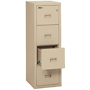 Fireking Turtle Fireproof File Cabinet, 52.75" H x 17.75" W x 22.13" D, Parchment