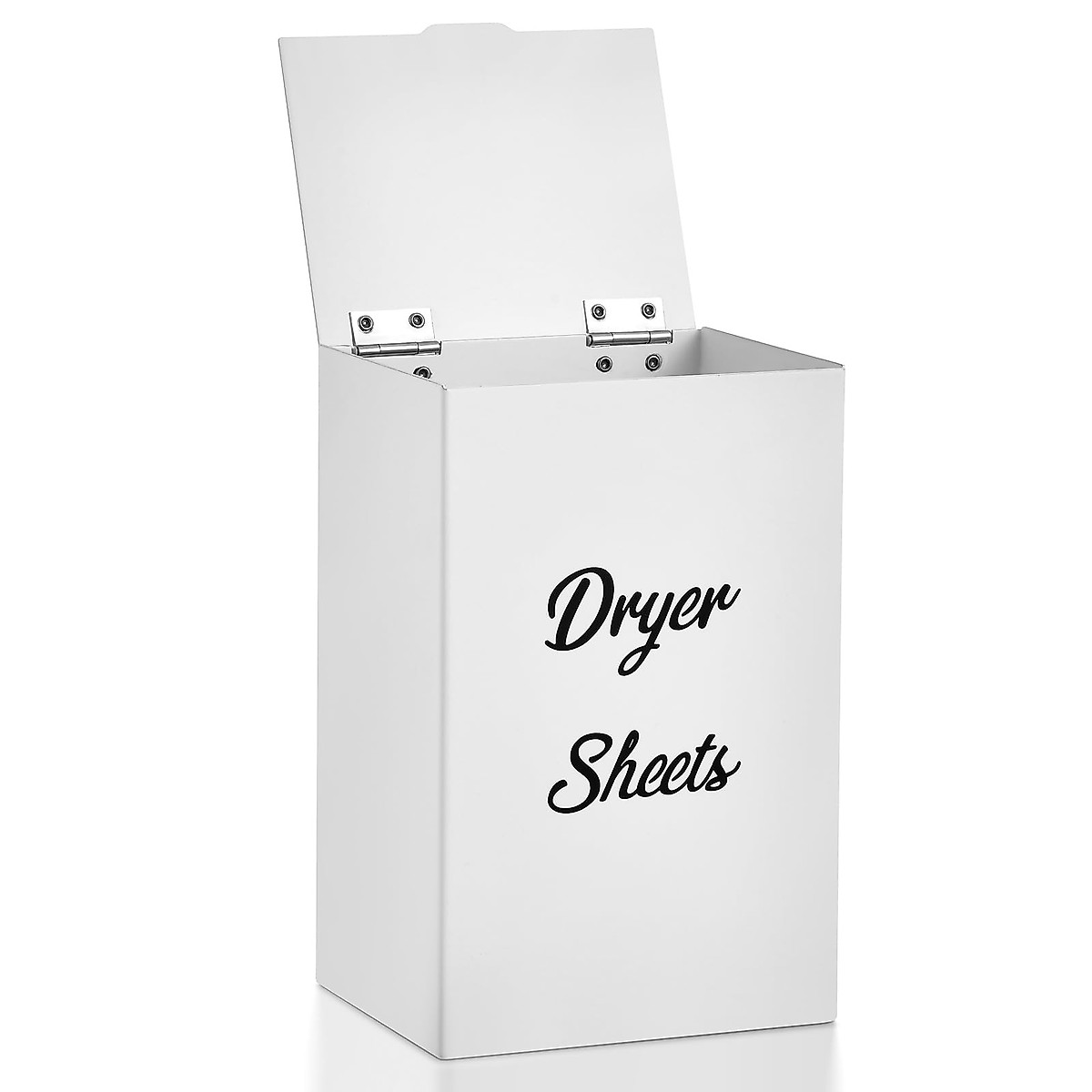 Magnetic Dryer Sheet Holder for Laundry Room Organizition ,Metal Dryer Sheet Container with lid,Dryer Sheet Dispenser,Wall Dryer Sheet Box,Fabric Sheet Holder,Laundry Detergent Sheets Dispenser