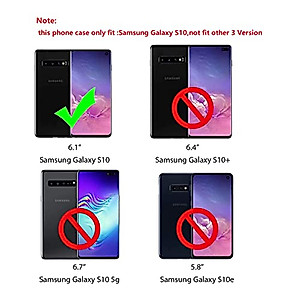 Aozuoton for Samsung Galaxy S10 Case, Galaxy S10 Case, [Military Grade 16ft. Drop Tested] Ring Shockproof Protective Phone Case for Samsung Galaxy S10,Blue