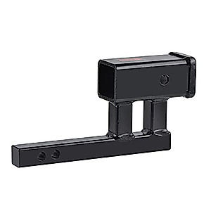 Towever 84125 1.25 to 2 inch Hitch Adapter, 4.25 inch Hitch Rise for Hitch Extender, 350 lbs TW