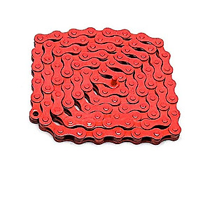 MNTT Bicycle Chains,94 Links Bike Chain Fixed Gear Track BMX Single Speed Cycling Sports Multicolors(Pink)