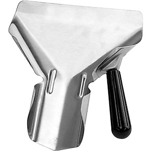 TrueCraftware Commercial French Fry Bagger Stainless Steel Removable Right Handle- Popcorn Machine Commercial French Fry Bagger Scooper Speed Scoop Shovel for Potato Chips Snacks Popcorn Bar