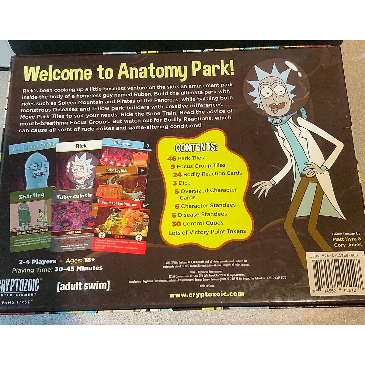Cryptozoic Entertainment Rick and Morty Anatomy Park Game, 180 months to 1188 months