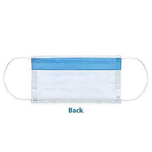 BAYLAB USA ASTM Level 3 Anti-Fog Disposable 3-Layer Face Masks, Bay Blue, Pack of 50