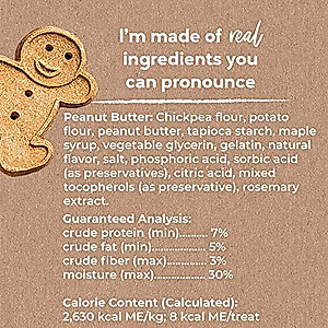 Buddy Biscuits Grain Free Soft & Chewy Dog Treats, Small Dog or Large Dogs Training with Peanut Butter 5 Oz