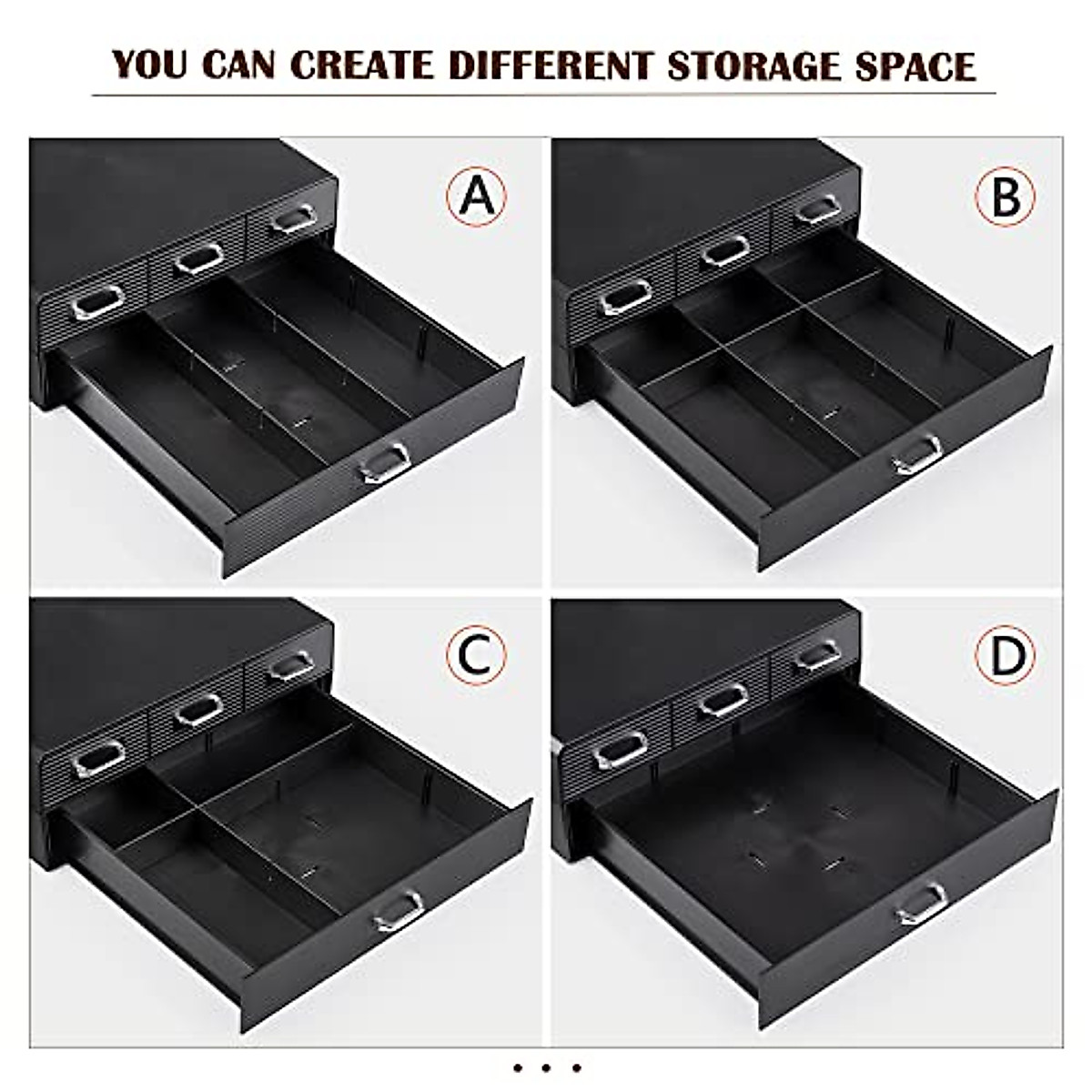 SZQINJI Coffee Pod Organizer 72/96 Pods Coffee Capsule Holder 2-Tier Coffee Pod Storage 4-Drawer Compact, Compatible with Keurig K-cup & Nespresso Capsule