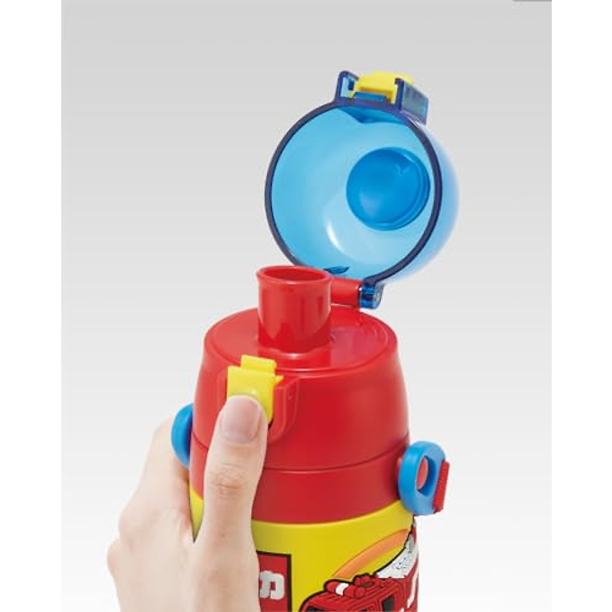 Skater SDPV5_484919 Children's Water Bottle, Direct Drinking, Stainless Steel, With Lock, 3D Print, 16.2 fl oz (480 ml), Tomica, Diameter 3.0 x Height 9.4 inches (76 x 238 mm), Kids Boys