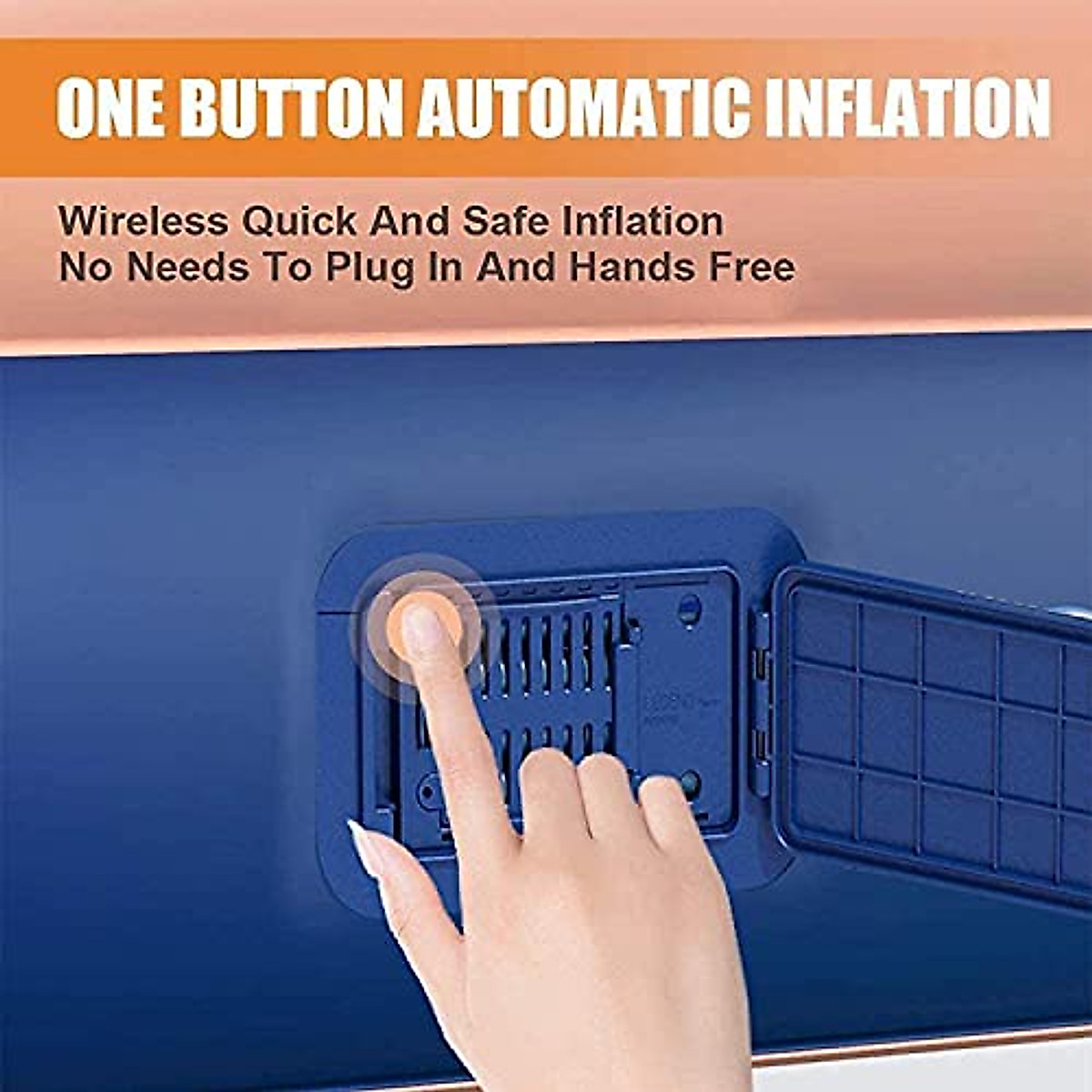 YUEWO Inflatable Swimming Pool, 102x63x27inch Outdoor Above Ground Portable Pool with Canopy for Baby, Kids, Adults Blow Up Pool for Family Garden Backyard