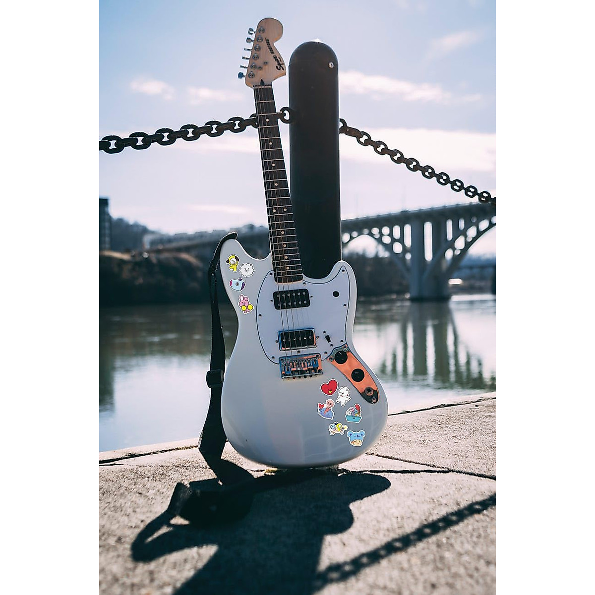 YEESACG - BTS Kpop Stickers | 61 Pack | Cute Bangtan Album Bomb | Cartoon Waterproof Vinyl for Water Bottle,Laptop,Skateboard,Luggage,Phone,Moto Korea Group for Teens Girls Fans (BTS-61)