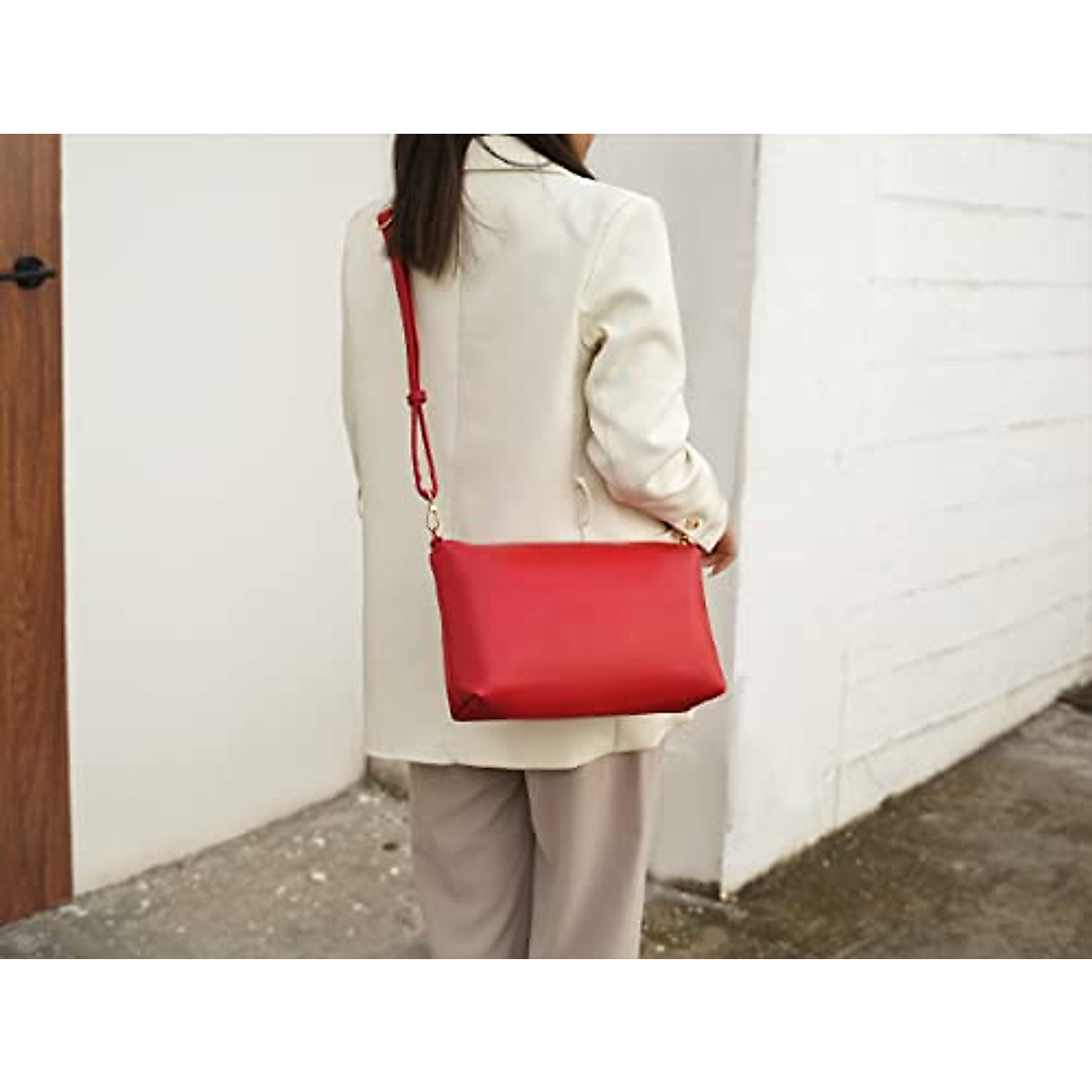 MKF Collection Tote Bag & Crossbody Set, Vegan Leather Top-Handle Shoulder bag Handbag Pouch Purse