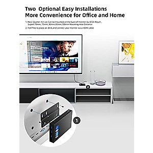 MeLE Quieter3Q Fanless Mini PC Celeron N5105 8GB 128GB, Windows 11 pro Portable Small Desktop HDMI Gigabit Ethernet, Industrial IoT Micro PC Unlock Bios Auto Power on, SSD PXE VESA Mount