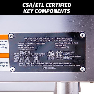 Hakka 4-Burner Gas Countertop Hotplates - High-Performing, Efficient, and Durable Cooking Solution