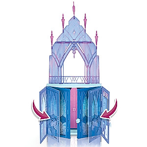 Disney Frozen 2 Elsa's Fold and Go Ice Palace, Castle Playset, Toy for Kids Ages 3 and Up