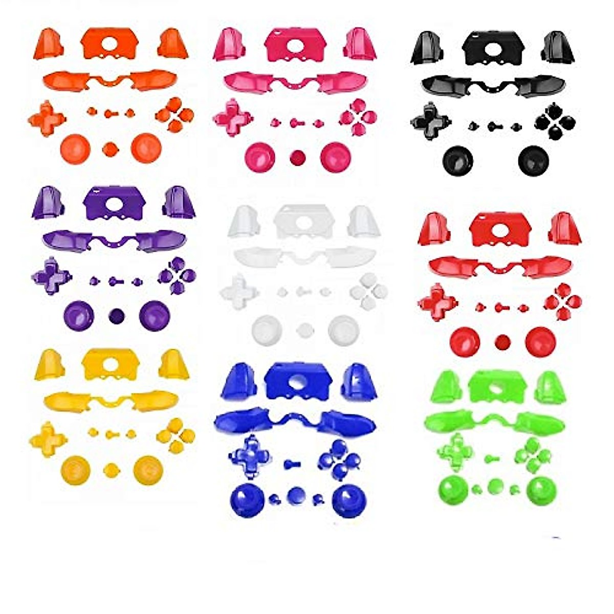 Plastic Bumper Triggers Buttons Full Set ABXY D-pad LB RB LT RT Buttons for Xbox One Elite X1 Controller Color Pink