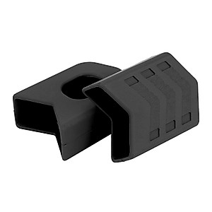 1 Piar Crank Cover Silicone Crank Sleeve Arm Protector for Most Mountain Road Bikes(Black)