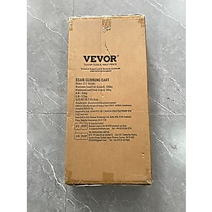 VEVOR Stair Climbing Cart, 220 lbs Capacity Hand Truck with Adjustable Handle, Folding Dolly Cart for Stairs, Stair Climbing Dolly Hand Carts with 10 Wheels for Shopping, Moving, Office Use