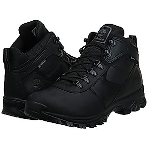 Timberland Men's Anti-Fatigue Hiking Waterproof Leather Mt. Maddsen Boot, Black, 11.5