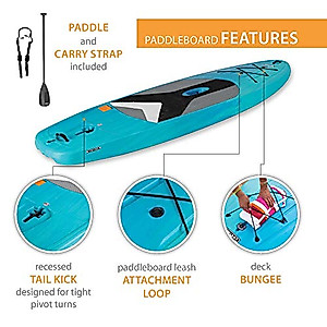 Lifetime 91014 Horizon 100 Stand-Up Paddleboard, 2 Pack, Paddles Included, 10 feet