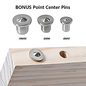 YANHAO Dowel Jig with Center Scriber 71 Pcs Handheld Dowel Jig Kit Adjustable Punch Locator with Wood Dowels Pins Drill Bits