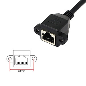 SinLoon RJ45 Ethernet Adapter Cable 90 Degree Downward Male to Famale Ethernet Switch Adapter Cable for CAT 5/CAT 6 LAN Ethernet Socket Connector Adapter Cat5 Cat6 Cable(Downward)