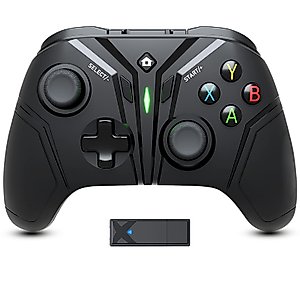 Gamrombo Wireless Pro Controller for Switch/PC/PS3/Android TV, PC Game Controller with Dual Vibration/Gyro Axis, Multi-Platform &Multi-Connections