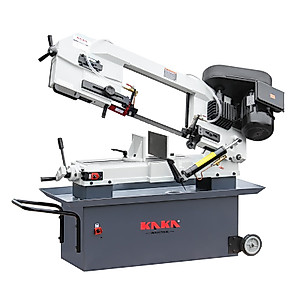 KAKA Industrial BS-912B horizontal bandsaw 9"x12"Horizontal Metal Cutting Band Saw 4 Steps Blade Speed Metal Band Saw, Space Saver Movable Metal Cutting Band Saw 115V&230V Dual Voltage Prewired 1PH