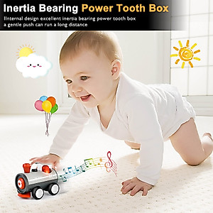 FVLFIL 4PCS Toy Car Electric Music Set, OYN Food Grade ABS Material Car, Plane, Train, Submarine Vehicle Four-Piece, Gift Specially Designed for Children and Babies (More Than 12 Months)………