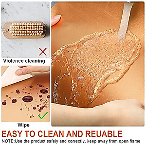 Grill Mat Set of 18 Non Stick BBQ Copper Grill Mats, Heavy Duty, Reusable, and Easy to Clean Works on Electric Grill Gas Charcoal BBQ 15.75 x 13 Inch