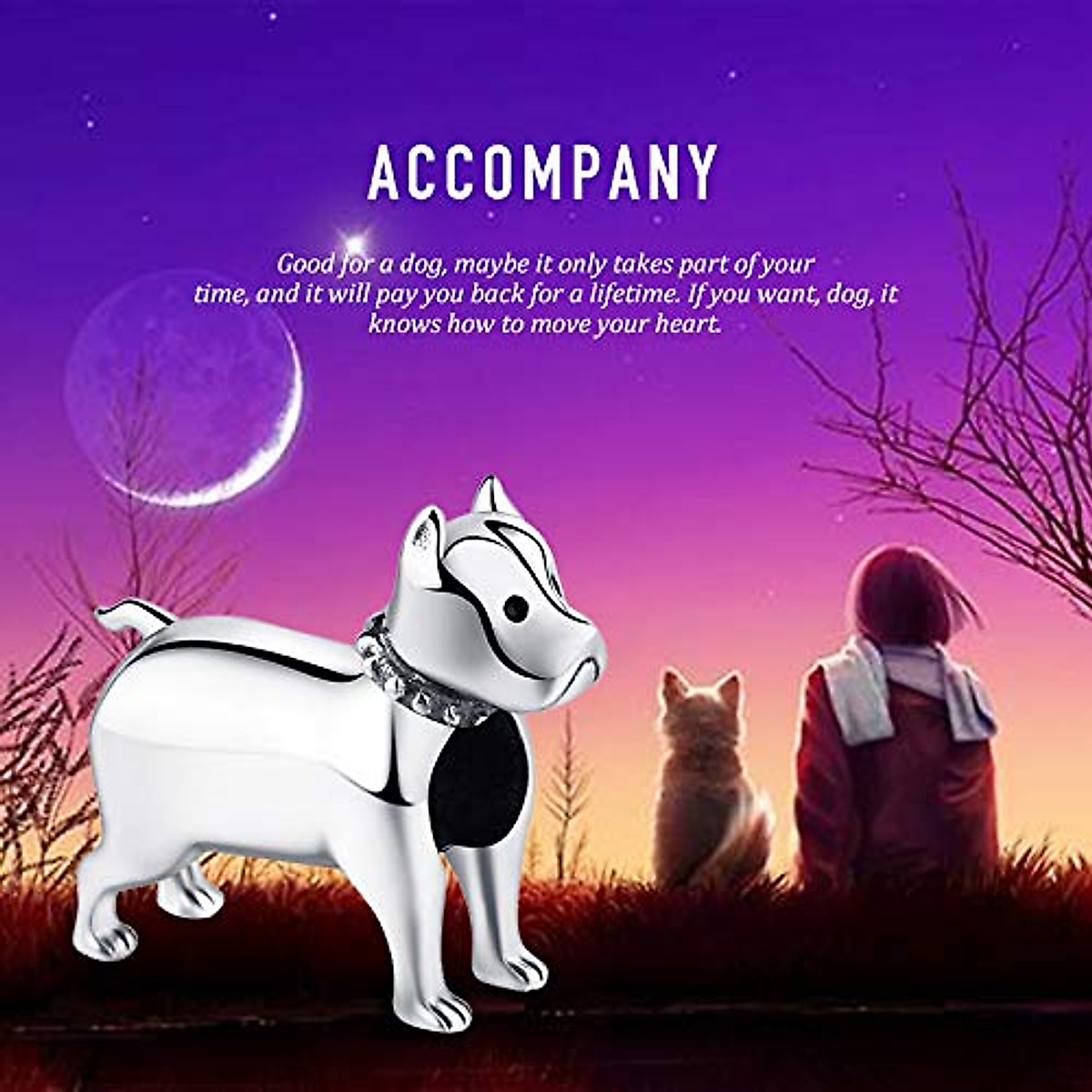 Genuine Bolenvi 925 Sterling Silver Pitbull American Pit Bull Terrier Charm Beads Pendants For Charms Bracelets & Necklace